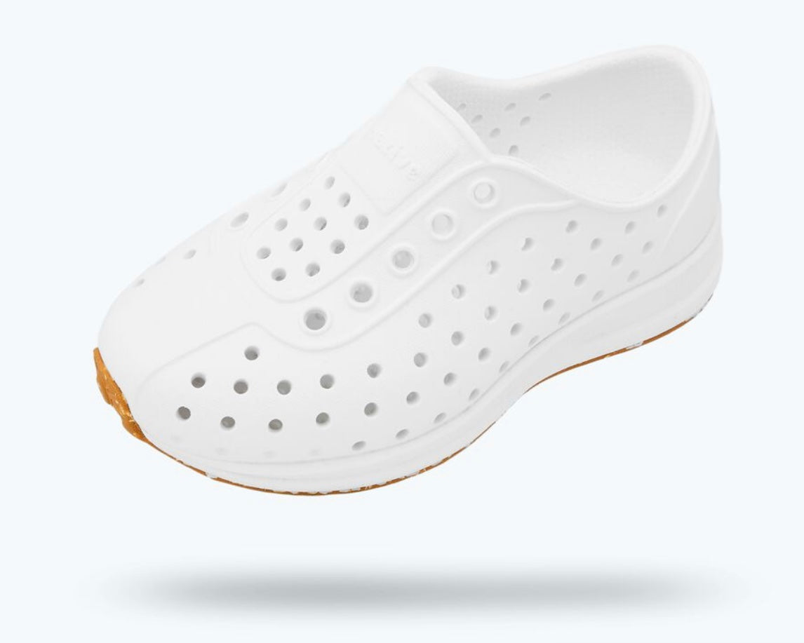 Robbie Sugarlite Shell White Natives – Bayou Baby Children's Boutique